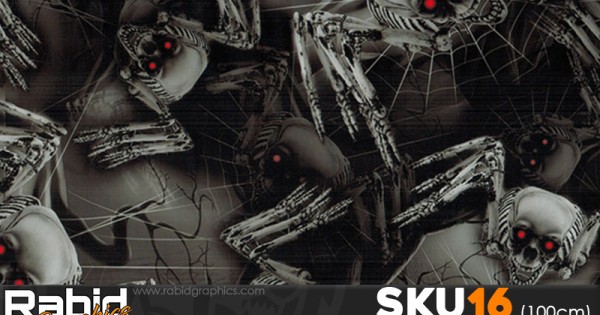 Skeletal Spiders Hydrographics Film - Rabid Graphics Ltd